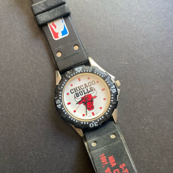 NBA | Accessories | Vintage Chicago Bulls Wristwatch With 5 Time ...